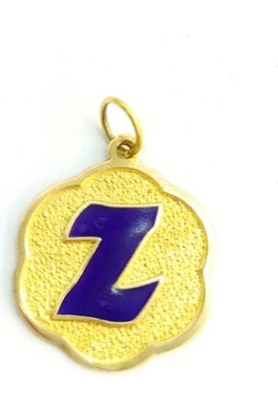 Oriental Altın Z Harfi Kolye Ucu