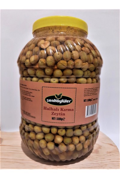 Şenköylüler Halhalı Iri Kırma Yeşil Zeytin 3300 gr Şenköylüler Halhalı Iri Kırma Yeşil Zeytin 3300 gr