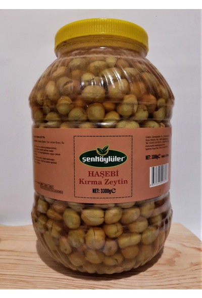Şenköylüler Haşebi Kırma Yeşil Zeytin 3300 gr Şenköylüler Haşebi Kırma Yeşil Zeytin 3300 gr