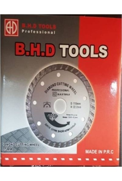Bhd Tool Sürekli Elmas Kesici Disk 115 mm Bhd Tool Sürekli Elmas Kesici Disk 115 mm