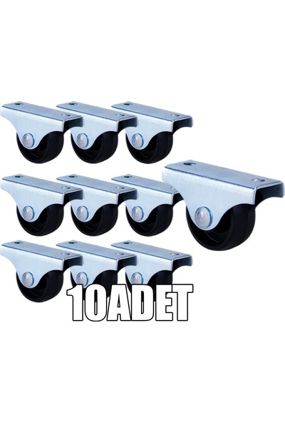 Erect 28MM Sabit Teker 10 Adet