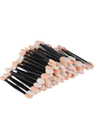 Keluofu 100 Parça Göz Farı Fırçası Sünger Naylon Set Göz Farı Fırçaları (Yurt Dışından)