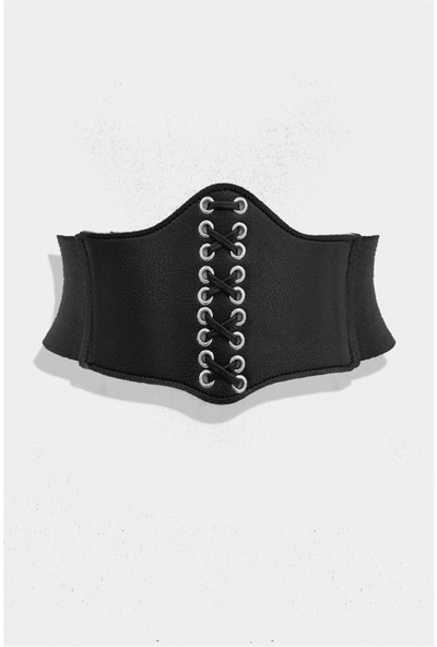 TouzModa Gothic Çapraz Bağcıklı Korse Kemer