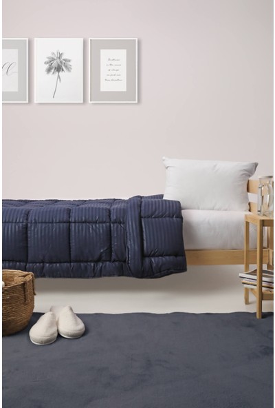 Favora Lüx Jakarlı Mikro Silikon Tek Kişilik Yorgan - Bej