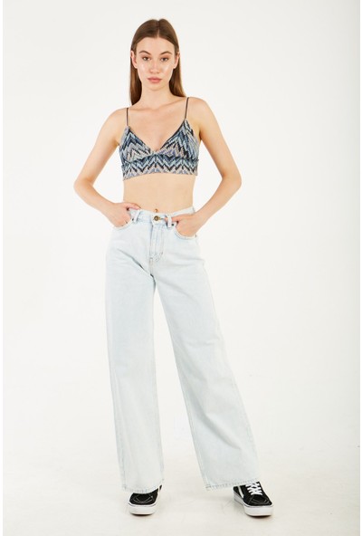 Alessa - Lacivert Dantel Detaylı Büstiyer | 160544-1