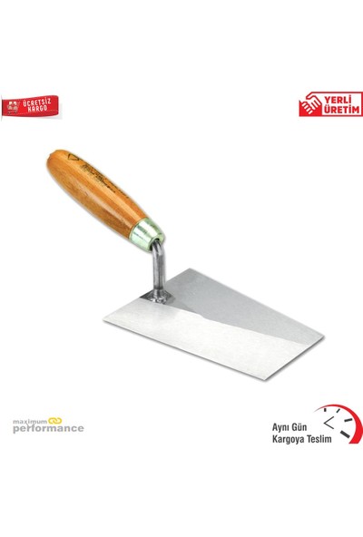 Dekor 065 Ahşap Saplı Duvarcı Malası 14 cm Yay Çeliği Dekor 065 Ahşap Saplı Duvarcı Malası 14 cm Yay Çeliği