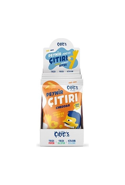 Çıtır's Kurutulmuş Cheddar Küp Peynir 25 gr x 8 Adet Çıtır's Kurutulmuş Cheddar Küp Peynir 25 gr x 8 Adet