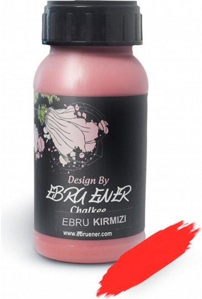 Ebru Ener Chalkee Boya 250 ml Ebru Kırmızı