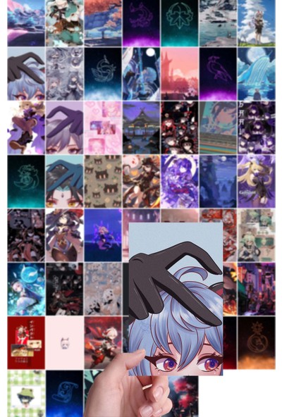 Stickir Genshin Imapct Poster Seti Genshin Impact Anime Temalı Duvar Kolaj Seti 54 Adet Mini Poster Stickir Genshin Imapct Poster Seti Genshin Impact Anime Temalı Duvar Kolaj Seti 54 Adet Mini Poster