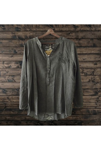 Designer Salaş Keten Gömlek(Otantik Taşlama Gömlek)Nakışlı Gömlek Designer Salaş Keten Gömlek(Otantik Taşlama Gömlek)Nakışlı Gömlek