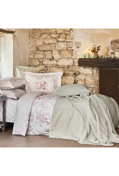 Karaca Home Petra Pembe %100 Pamuk Çift Kişilik Nevresim Takımı
