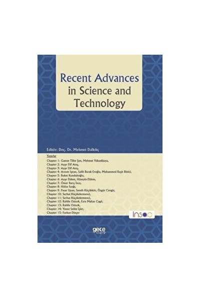 Recent Advances In Science And Technology - Kolektif Recent Advances In Science And Technology - Kolektif
