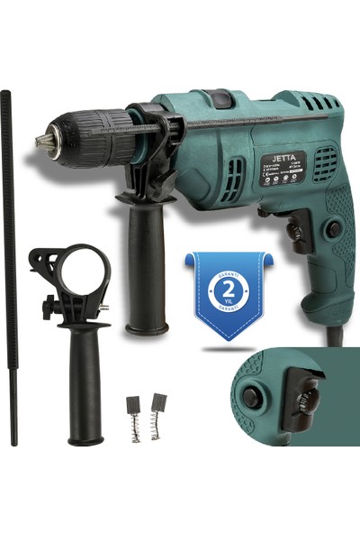 Jetta Power Tools 13 mm Elektirikli Darbeli Matkap 650 W Mavi Jetta Power Tools 13 mm Elektirikli Darbeli Matkap 650 W Mavi