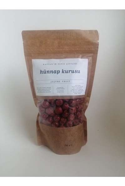 Kaptan'ın Ceviz Çiftliği Hünnap Kurusu 200 gr