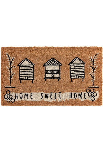 Kaşmir Halı Home Sweet Home Şekilli Coco Paspas 44X71 cm Kaşmir Halı Home Sweet Home Şekilli Coco Paspas 44X71 cm