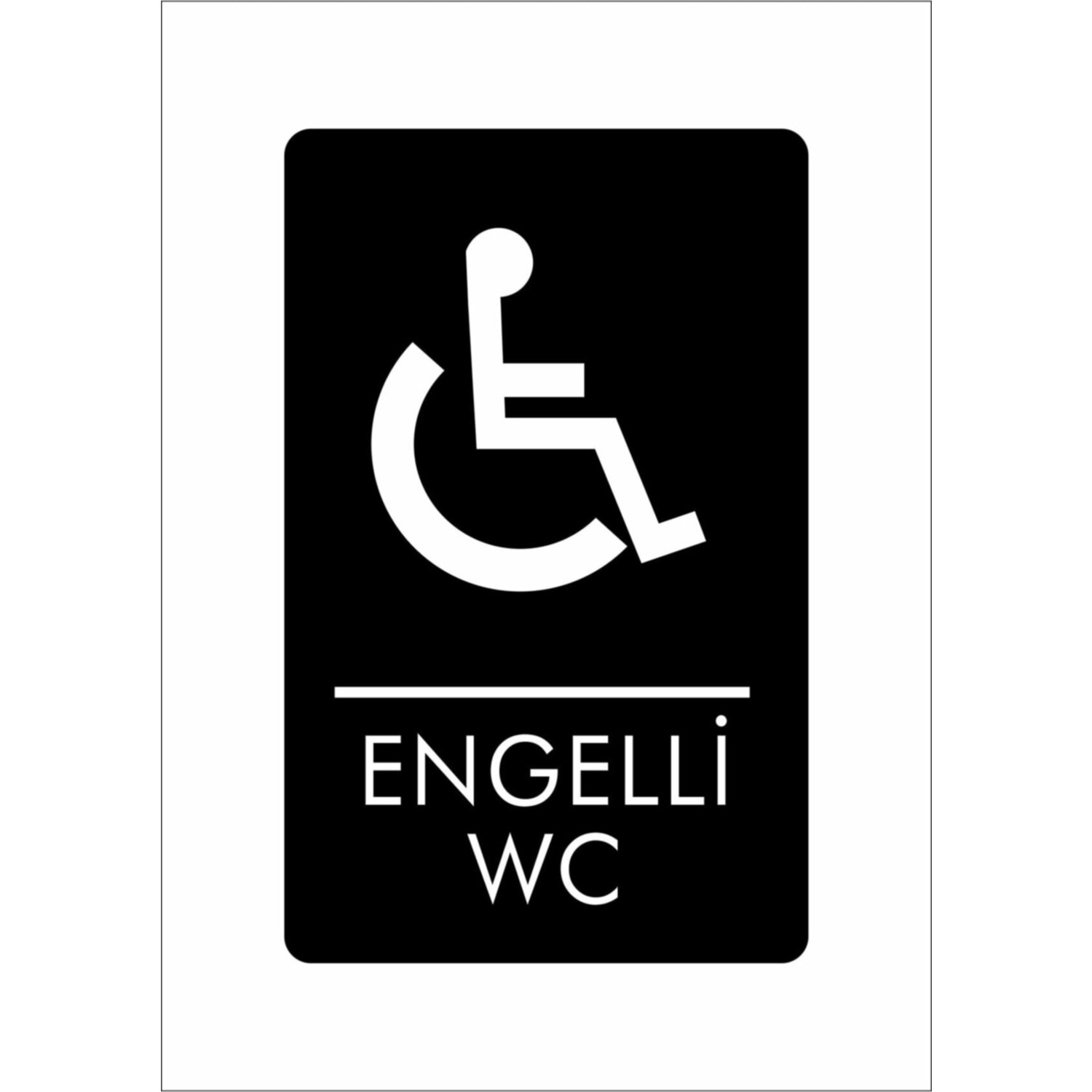 Egesta Wc Engelli Tuvalet Kapı Uyarı Yönlendirme Levhası Fiyatı