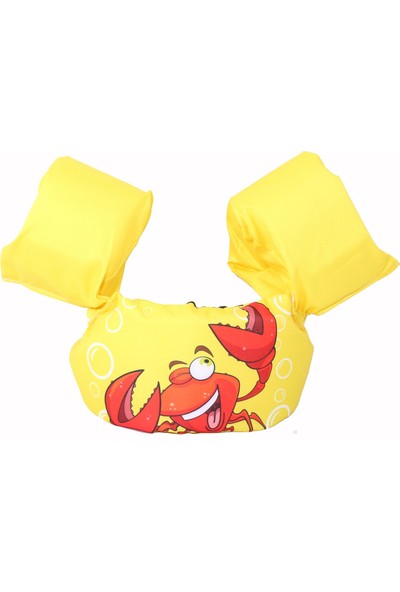 Dmxtop Desen Baskılı Çocuk Kol Yeleği - Sarı (Yurt Dışından)