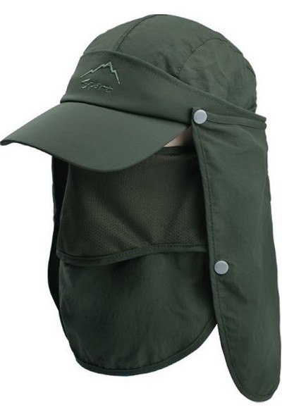 Dmxtop Güneş Önleyici Uv Korumalı Erkek Şapka - Yeşil (Yurt Dışından)