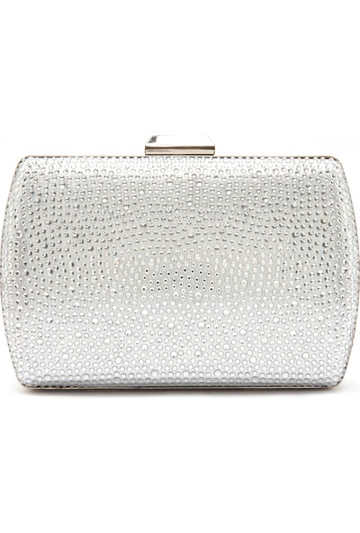 Gümüş Kadın Gece Çantası