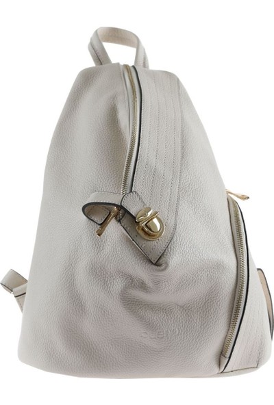 Bueno Shoes Bej Flotter Deri Kadın Sırt Çantası