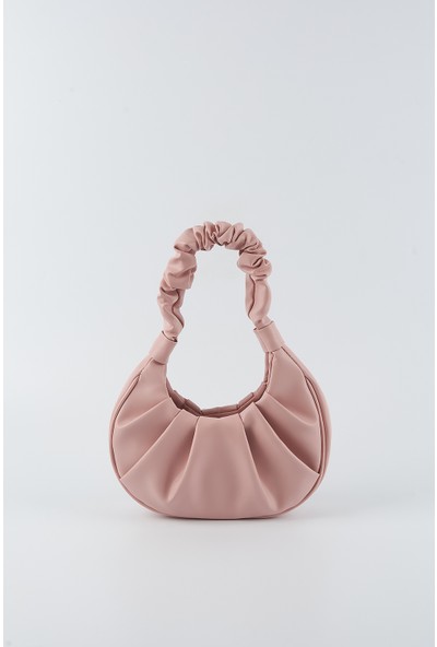 Crocos Kadın Turuncu Fermuarlı Suni Saten Deri Zincir Omuz Askılı Omuz, El ve Koltuk Altı Çantası