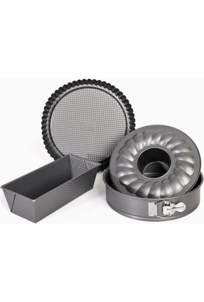 Galeri Kristal Kaıser Gourmet Kek Kalıbı Seti 4 Parça