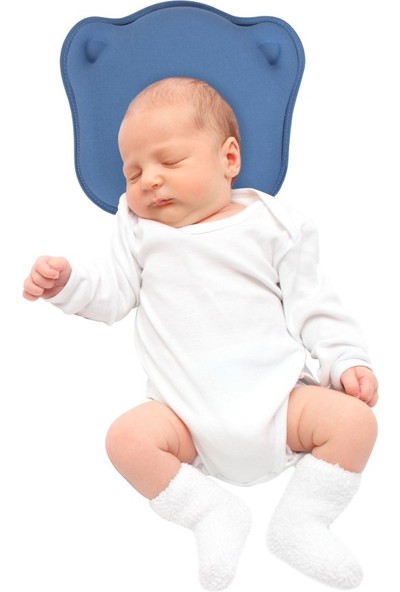 Sevi Bebe Düz Kafa Yastığı Kafa Şekillendirici Yastık ART-155 Indigo