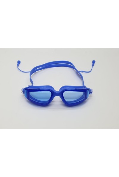 Yüzücü Gözlüğü Silikon Antifog - 1703 - Mavi