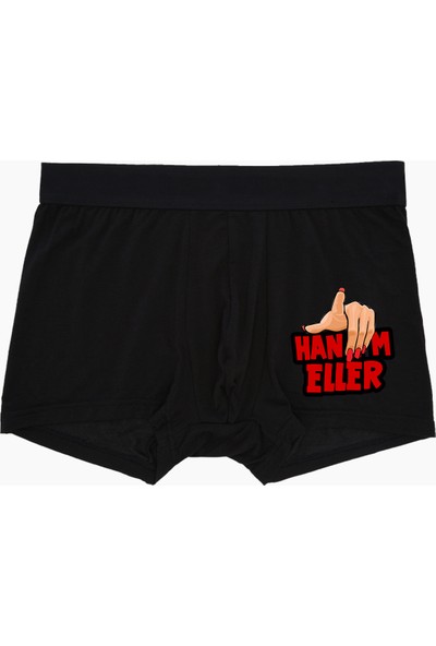 Hanımeller Siyah Boxer
