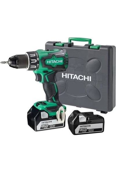 Hitachi DV18DBSL 18VOLT/5.0AH Li-Ion Çift Akülü Kömürsüz Profesyonel Darbeli Matkap Hitachi DV18DBSL 18VOLT/5.0AH Li-Ion Çift Akülü Kömürsüz Profesyonel Darbeli Matkap