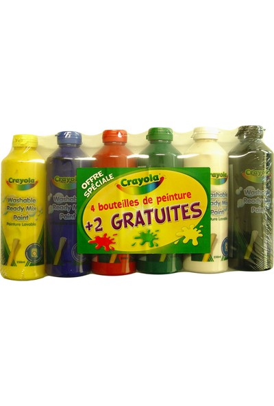 Crayola Renk Hazir ve Karışabilir Boya 6 Adet