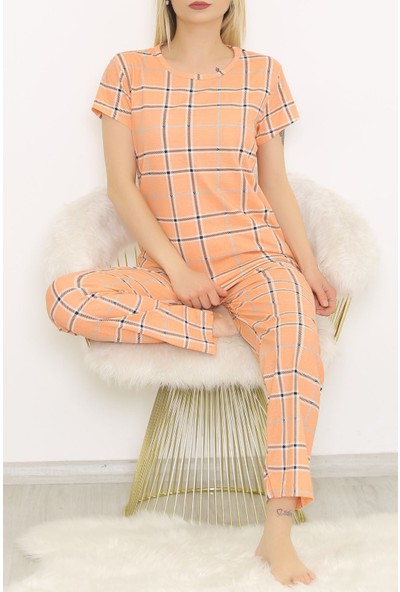 Baskılı Pijama Takımı Somondesenli - 9085.1287.