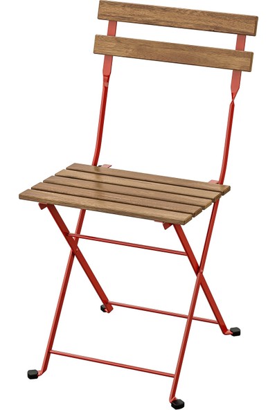 Ikea Tarnö Katlanabilir Sandalye, Kırmızı-Kahverengi Ikea Tarnö Katlanabilir Sandalye, Kırmızı-Kahverengi