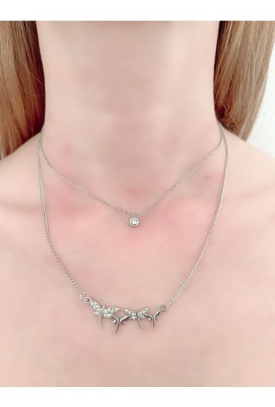 Hediyelikler Shop Gümüş Renk Yusufcuk Figürlü Kolye