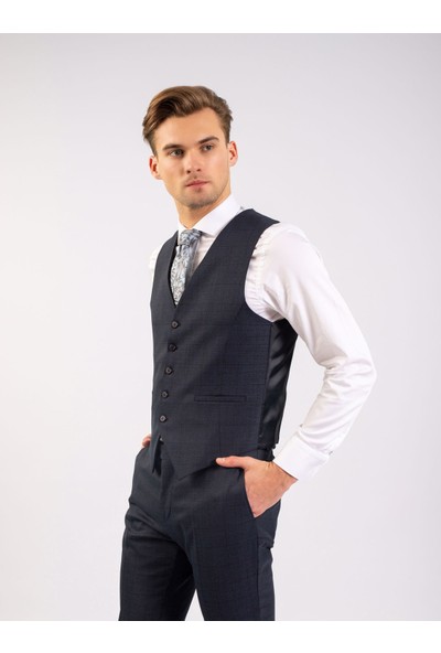 Toss Erkek 6 Drop Takım Elbise 511341612-12 Lacivert