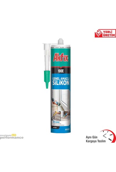 Akfix 100E Genel Amaçlı Silikon 280 ml Şeffaf Akfix 100E Genel Amaçlı Silikon 280 ml Şeffaf