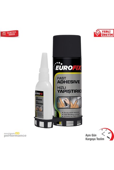 Eurofix Hızlı Yapıştırıcı 200 ml + 45 Gram