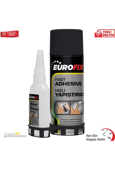Eurofix Hızlı Yapıştırıcı 400 ml + 90 Gram