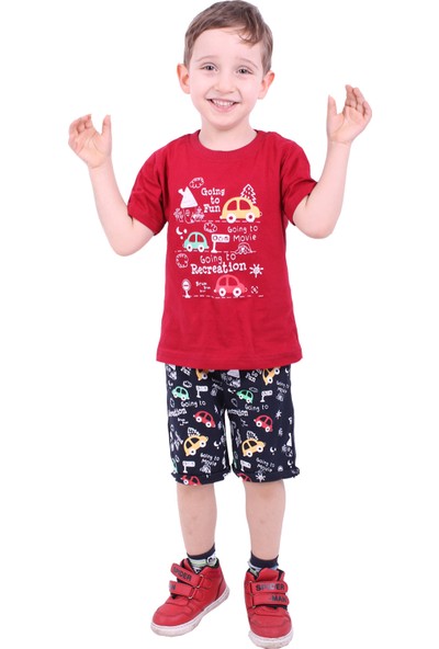 Fyk Kids Pano Baskılı Cepli Erkek Alt-Üst Takımı