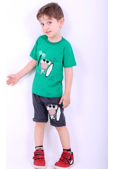 Fyk Kids Surf Baskılı Cepli Erkek Alt-Üst Takımı