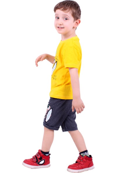 Fyk Kids Surf Baskılı Cepli Erkek Alt-Üst Takımı