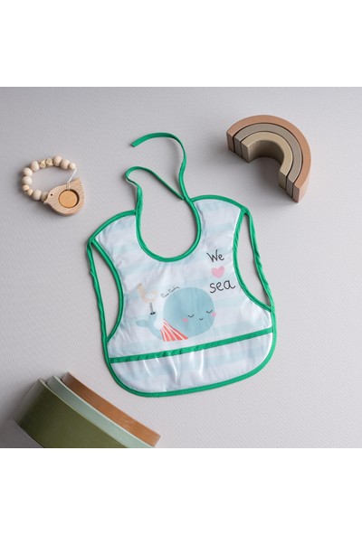 Pierre Cardin Mama Önlüğü Kol Geçmeli Pvc Yeşil