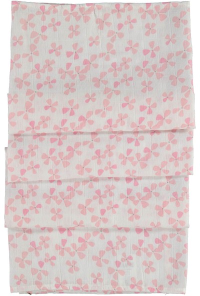 Bibaby Müslin Battaniye Çiçekli 100X300CM Pembe Bibaby Müslin Battaniye Çiçekli 100X300CM Pembe