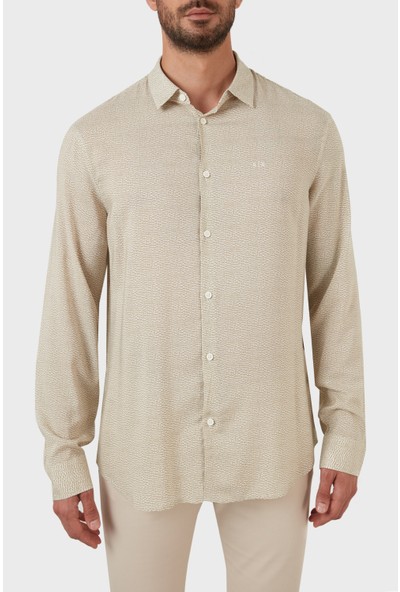 Armani Exchange Desenli Viskon Regular Fit Uzun Kollu Gömlek Erkek Gömlek 3LZC61 Znrnz 41AB Armani Exchange Desenli Viskon Regular Fit Uzun Kollu Gömlek Erkek Gömlek 3LZC61 Znrnz 41AB