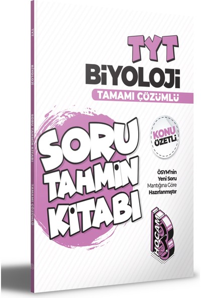 Benim Hocam Tyt Biyoloji Çöz. Soru Tahmin Kitabı Benim Hocam Tyt Biyoloji Çöz. Soru Tahmin Kitabı
