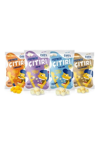 Çıtır's Kurutulmuş Peynir Serisi 25 gr x 4 Adet
