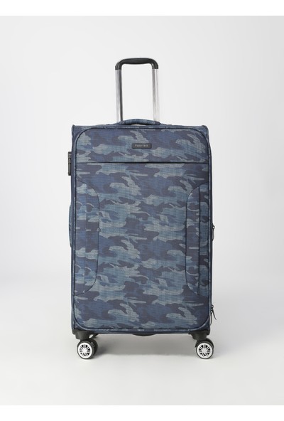 Fabrika Fab - 016 Büyük Boy Çekçekli Kumaş Valiz