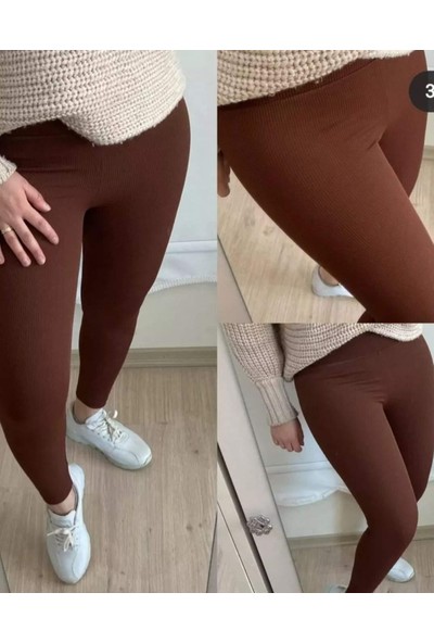 Thulia Kahverengi Fitilli Tayt Thulia Kahverengi Fitilli Tayt