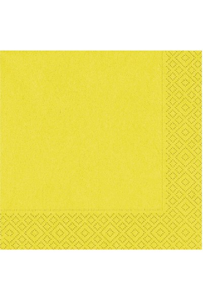 Naya Trendx Sarı Renk Çift Katlı Kağıt Peçete 20 Adet Naya Trendx Sarı Renk Çift Katlı Kağıt Peçete 20 Adet