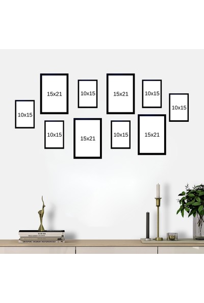Lilia Home Boş Çerçeve Seti 10'lu Lilia Home Boş Çerçeve Seti 10'lu